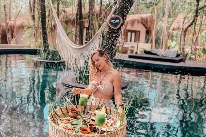 Floating breakfast in The Yellow Nest (near Dos Ojos cenote) - A Deep Dive into the Experience