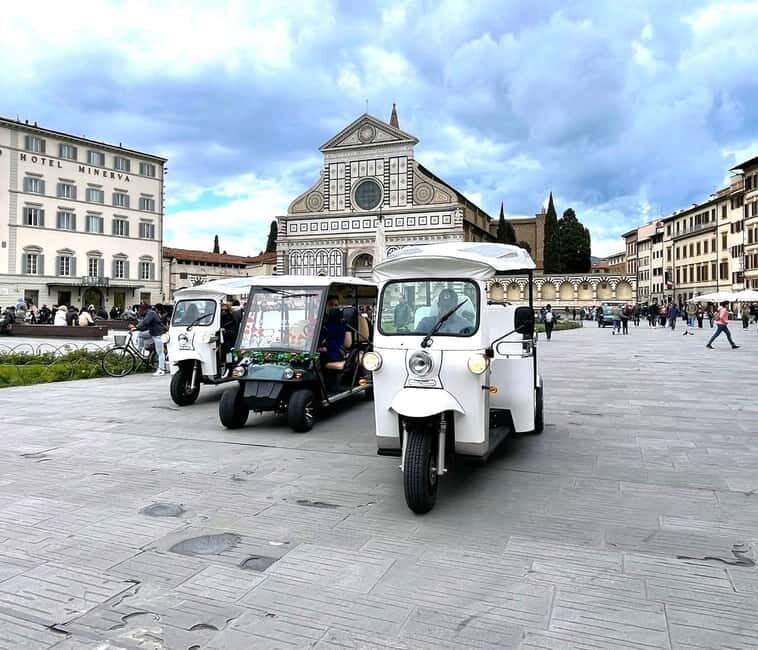 Florence: Eco Golf Car & e Tuk Tuk City Tour - Key Points
