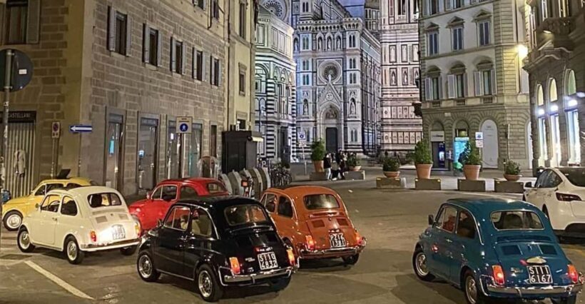 Florence Night Drive: Vintage 500 Self-Drive, 20:30-22 - Key Points