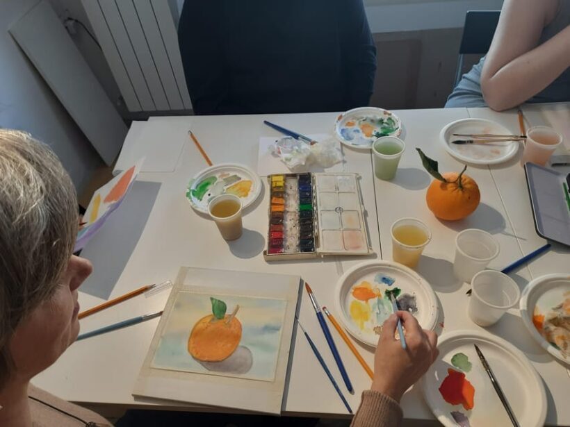 Florence: Watercolor painting class in a local Art Studio - The Value for Travelers