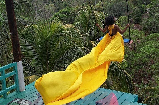 Flying Dress and Swing Photoshoot from Ocho Rios ports and Hotels - The Scenery and Locations