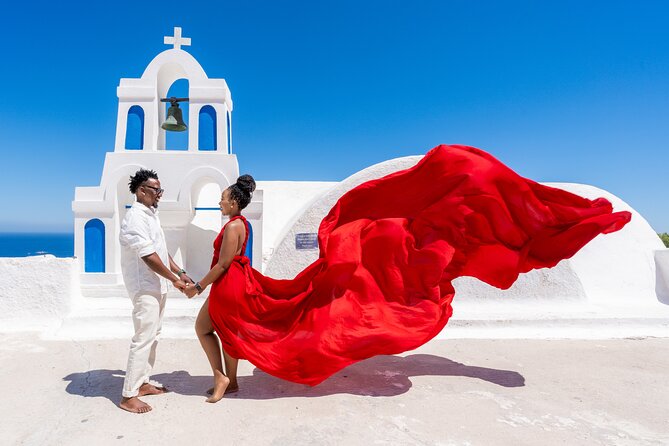 Flying Dress Experience - Santorini Photoshoot - Key Points