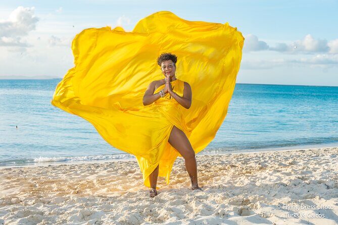 Flying Dress Photo in Turks and Caicos island - What Makes the Flying Dress Photo in Turks and Caicos Special?