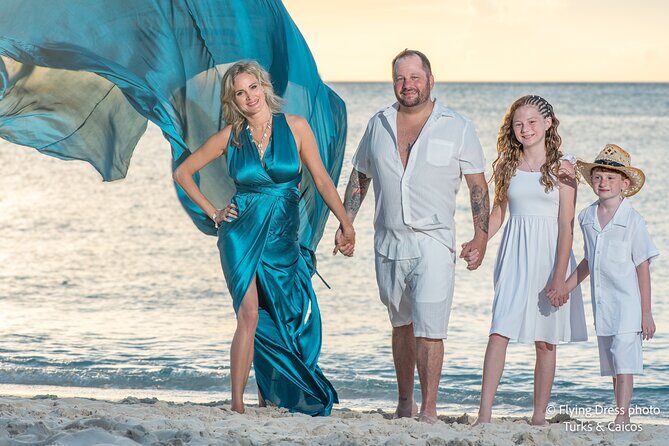 Flying Dress Photo in Turks and Caicos island - Who Will Enjoy This?