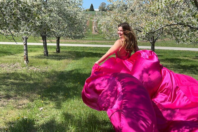 Flying Dress Photo Shoot in Traverse City - Discover the Flying Dress Photo Shoot in Traverse City