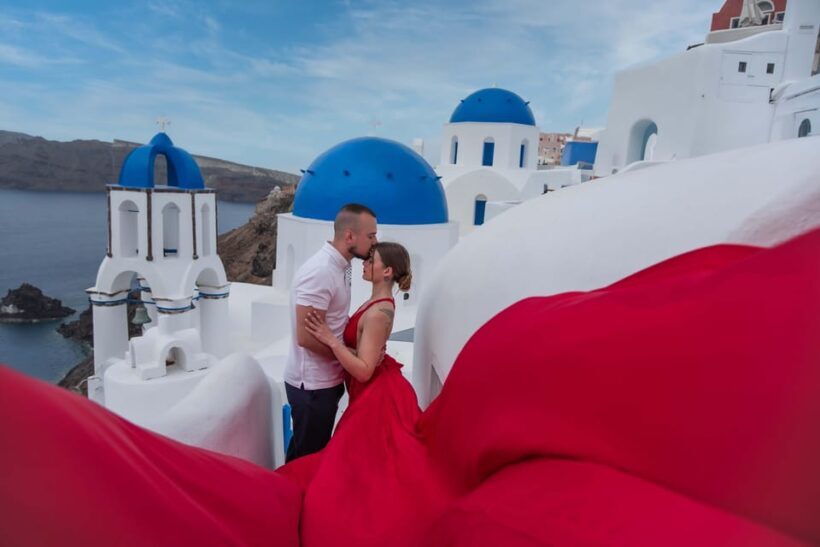 Flying Dress Photography in Oia, Santorini - A Deep Dive into the Experience