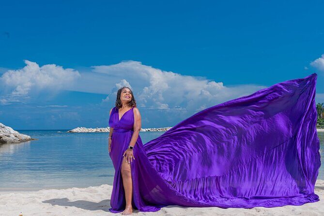 Flying Dress Photoshoot at Doctors Cave Beach Montego Bay Jamaica - Practical Details and Tips