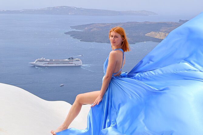 Flying Dress Photoshoot Experience in Santorini - Key Points