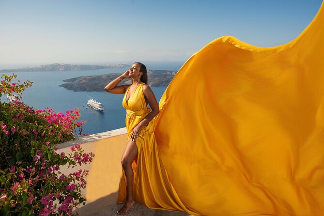 Flying Dress Photoshoot in Santorini - The Value of This Experience