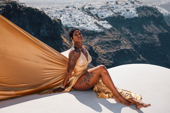 Flying Dress Photoshoot in Santorini With Hotel Pickup - Accessibility and Transportation