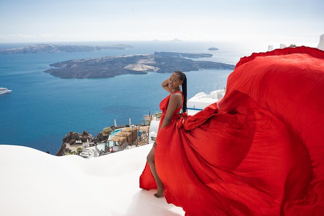 Flying Dress Photoshoot Tour in Santorini & Pick up - Booking and Cancellation Policies