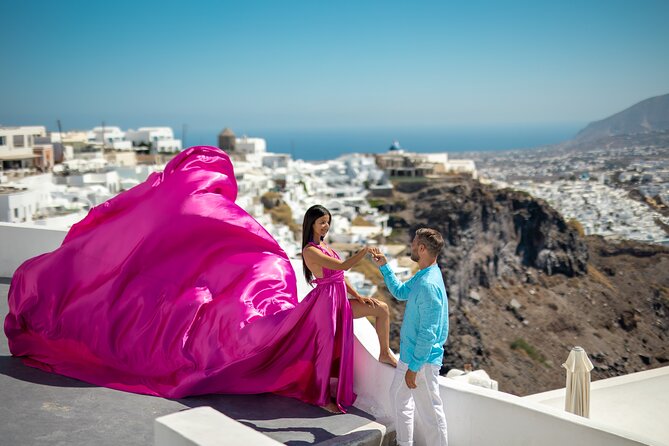 Flying Dress Photoshooting Santorini - Authentic Feedback from Travelers