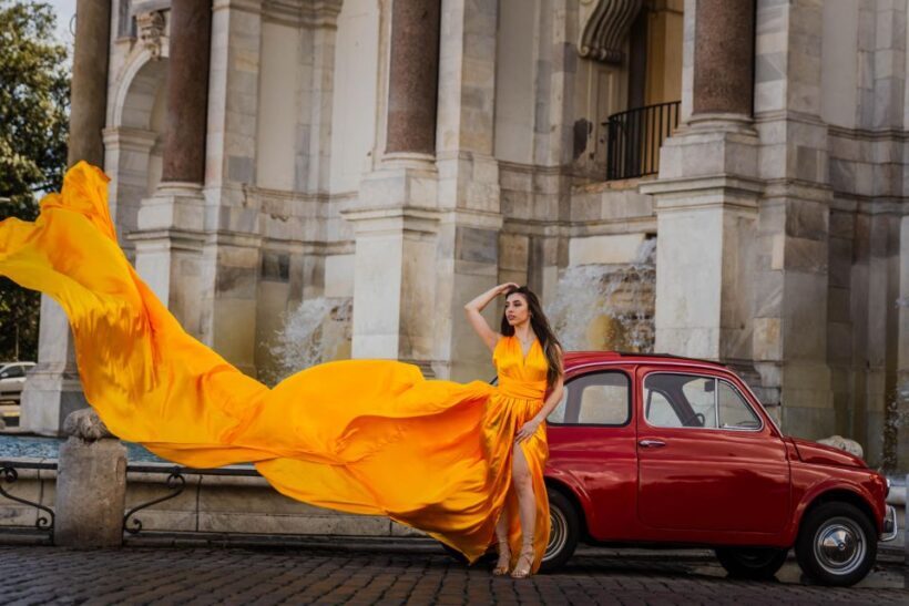 Flying Dress Rome Photoshoot - Who Will Appreciate This?