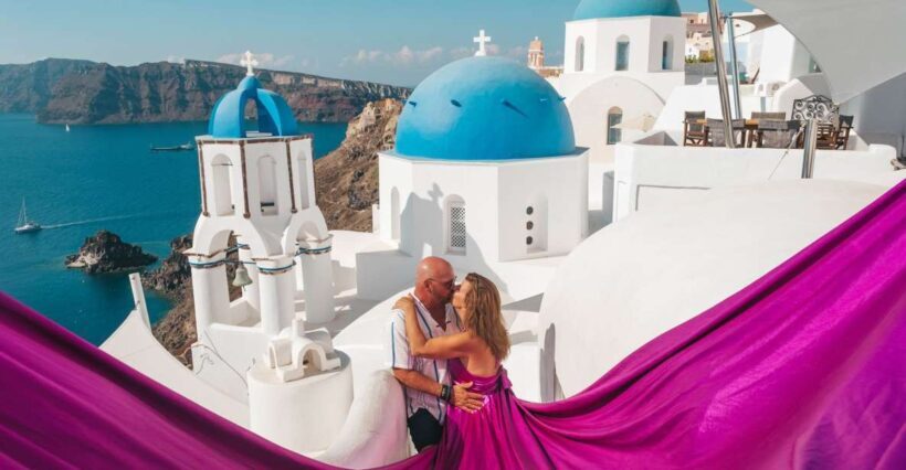 Flying Dress Santorini Photoshoot - The Itinerary and What to Expect