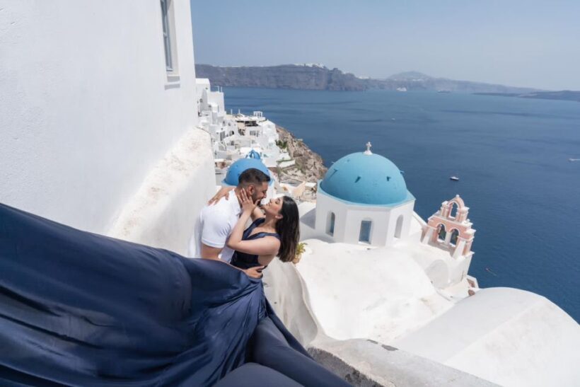 Flying Dress Santorini Photoshoot - Who Will Love This Experience?