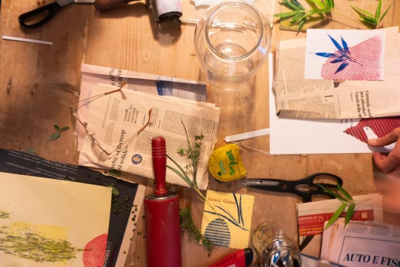 Foligno: creative craft printing workshop on SELF with tasting - The Itinerary: From Techniques to Taste