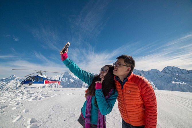Fox Glacier and Mount Cook Helicopter Flight - The Snow Landing: An Iconic Moment