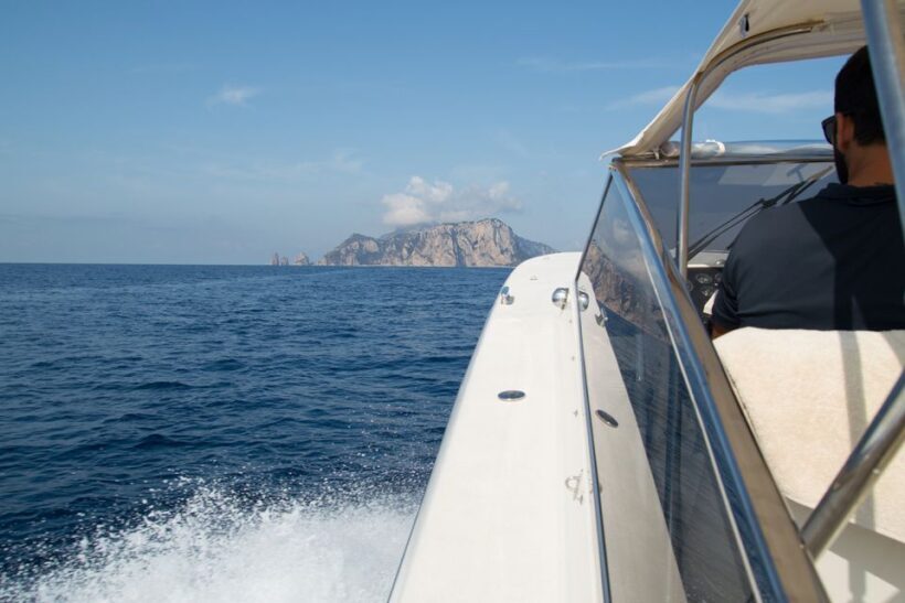 From Amalfi: Day Trip to Capri Private Boat Tour with Drinks - Landtime and Optional Onshore Exploration