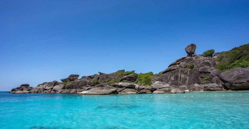 From Ao Nang: Similan Islands Boat Trip with Transfer & Food - Key Points