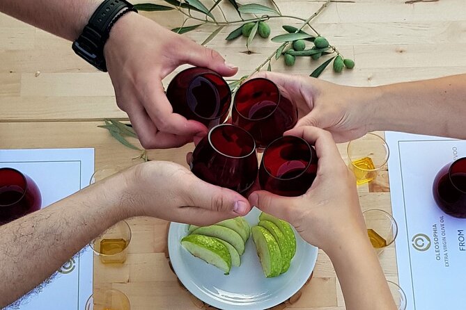 From Athens: Olive Oil Tasting, Olive Grove & Wine Experience - Wine-Tasting Experience
