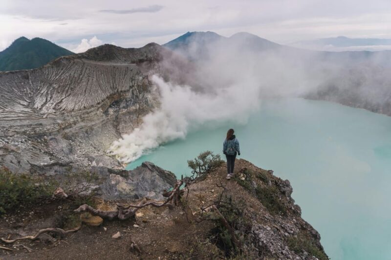 From Bali : Mount Ijen Blue-fire Volcano Tour - The Blue Flames and Sulfur Mining