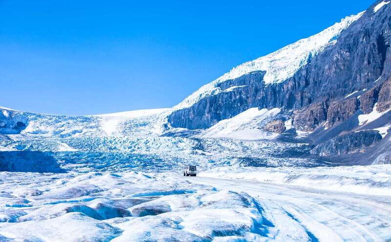 From Banff: Columbia Icefield Tour with Glacier Skywalk - The Athabasca Glacier: Riding the Ice Explorer