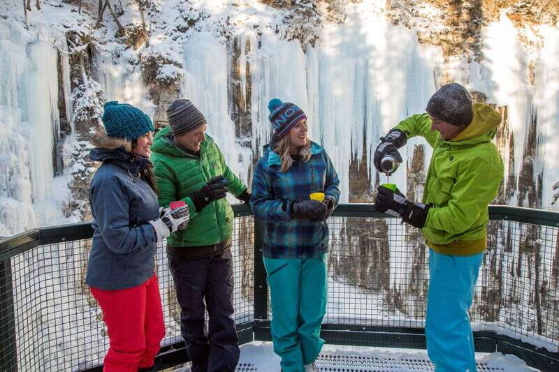 From Banff: Johnston Canyon Guided Icewalk - Key Points