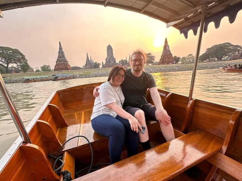 From Bangkok: Ayutthaya World Heritage & Sunset Boat Private - Key Points