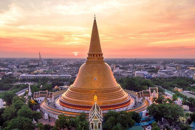 From Bangkok : Train Market, Floating Market & Nakhon Pathom Tour - Key Points