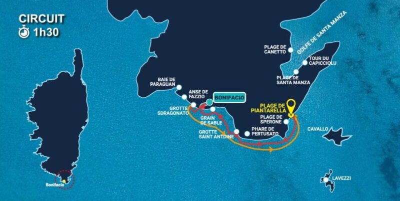 From Bonifacio: Cruise of Bonifacio and the Lavezzi Islands - Key Points