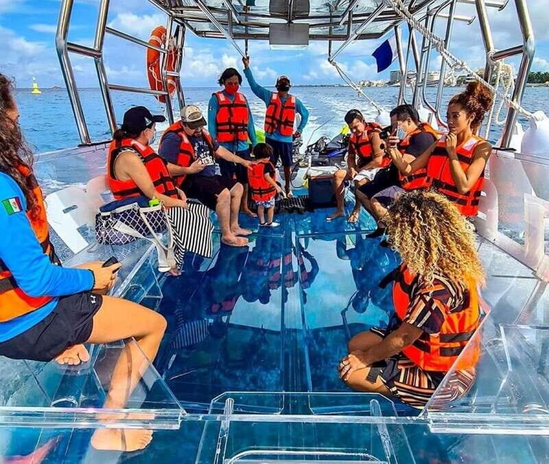 From Cancun: Glass Boat Sightseeing Trip - Key Points