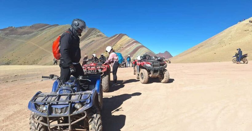 From cusco: Rainbow Mountain ATV Tour with meals - Key Points