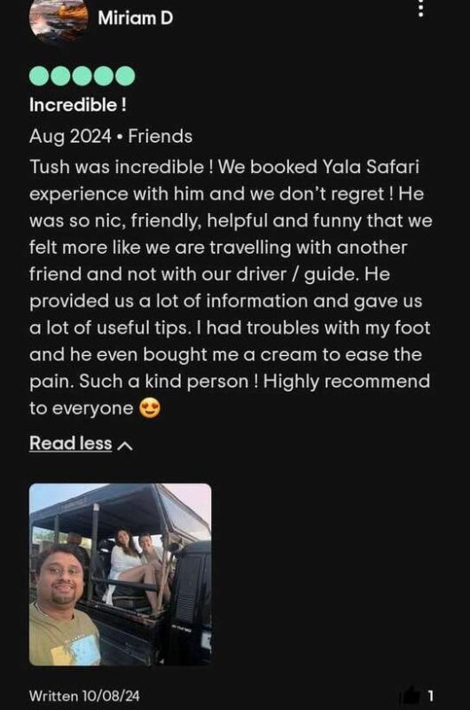 From Ella: Shuttle to Tangalle/Mirisa/Galle with Yala safari - Practical Tips for the Tour