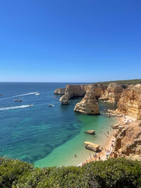 From Faro: Benagil, Algar Seco, and Marinha Adventure Tour - FAQ About the Faro: Benagil, Algar Seco, and Marinha Adventure Tour