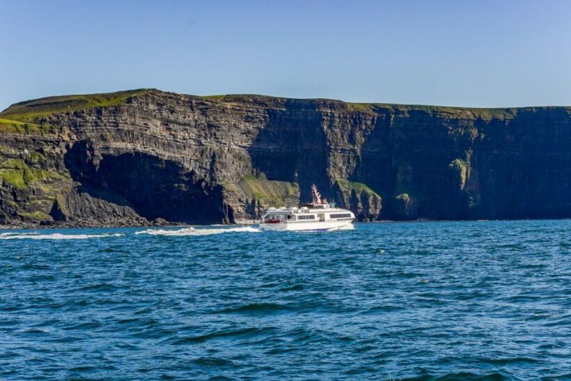From Galway: Aran Islands & Cliffs of Moher Day Cruise - The Cliffs of Moher from Sea-Level