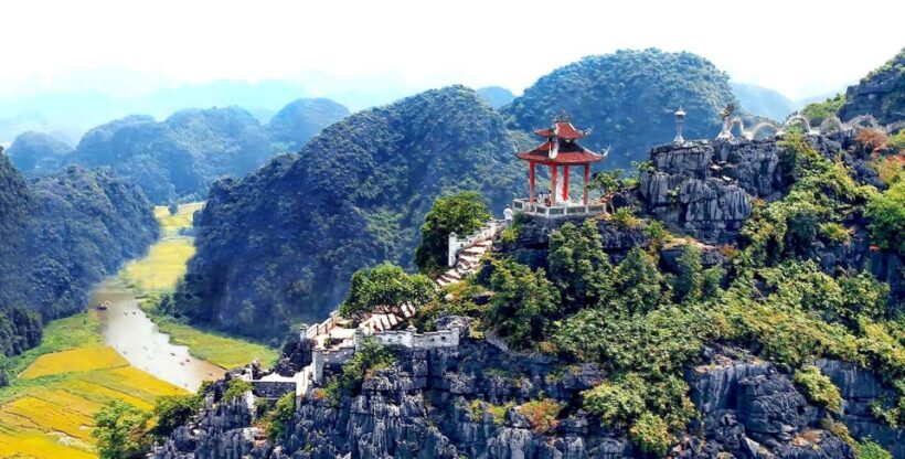 From Hanoi: 1 Day Tour to Trang An, Mua Cave and Ngoa Long - Climbing Ngoa Long Mountain: Views That Make the Effort Worthwhile