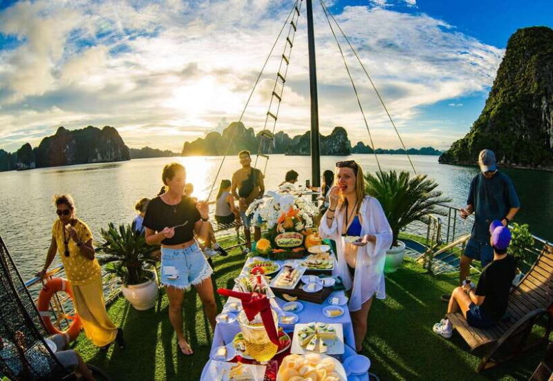 From Hanoi: Halong Bay on 5 star cruise full day tour. - Key Points