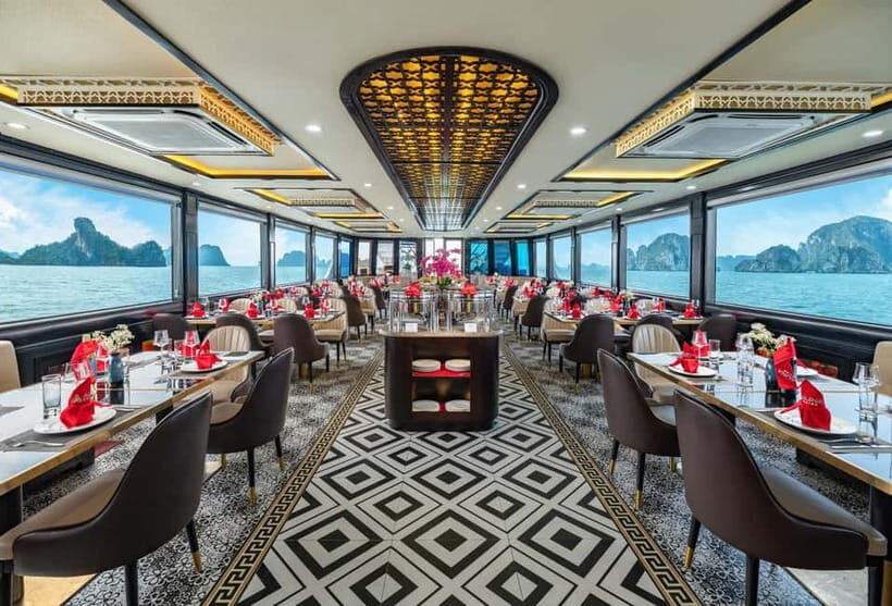 From Hanoi:5-Star Ha Long Bay w Lunch, Kayak, Jacuzzi Cruise - Key Points