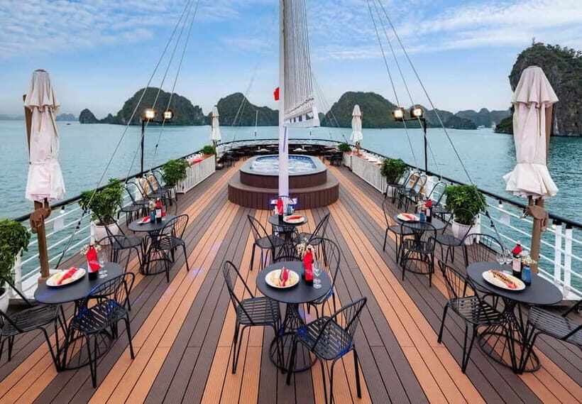 From Hanoi:5-Star Ha Long Bay w Lunch, Kayak, Jacuzzi Cruise - Titop Island: Swim or Hike with a View