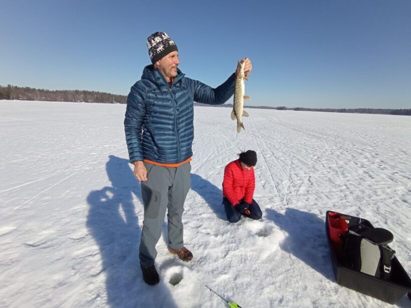 From Helsinki: Bodom Lake Ice Fishing with Food & Drinks - Food, Drink, and Cozy Comfort