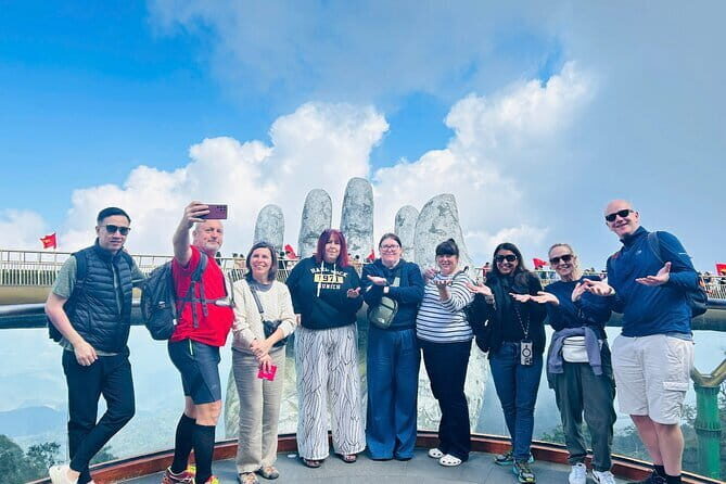 From HoiAn/DAD: Ba Na Hills - Golden Bridge Small Group Tour - The Journey Begins with the Cable Car Ride
