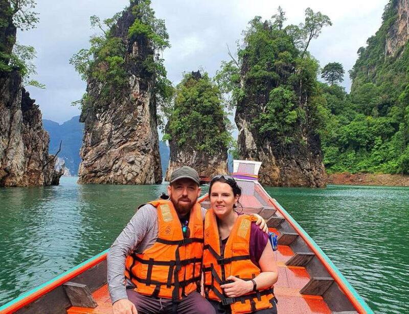 From Khao Lak : Cheow Lan Lake Day Trip : LUNCH at PHUTAWAN - Discovering the Magic of Cheow Lan Lake from Khao Lak