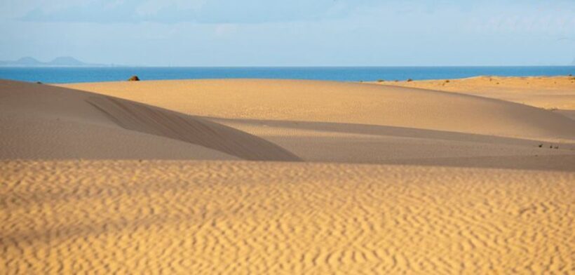 From Lanzarote: Corralejo Buggy Safari - How the Tour Begins: From Lanzarote to Fuerteventura