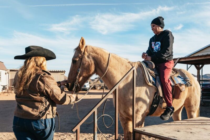 From Las Vegas: Desert Sunset Horseback Ride with BBQ Dinner - Key Points