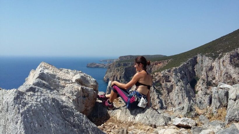 From Masua: climbing up Pan di Zucchero - Key Points