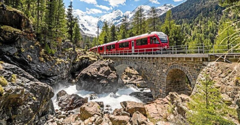 From Milan: Bernina and St. Moritz Day Tour by Scenic Train - Exploring the Bernina Route