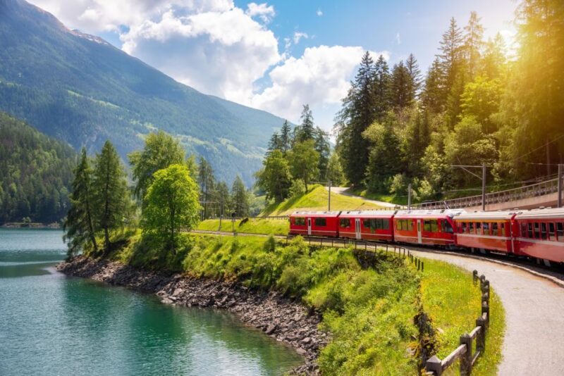 From Milan: St Moritz & Alps Day Trip With Bernina Red Train - Itinerary Highlights