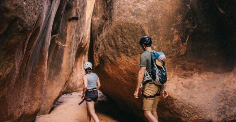 From Moab: Half-Day Canyoneering Adventure in Entrajo Canyon - The Itinerary in Detail