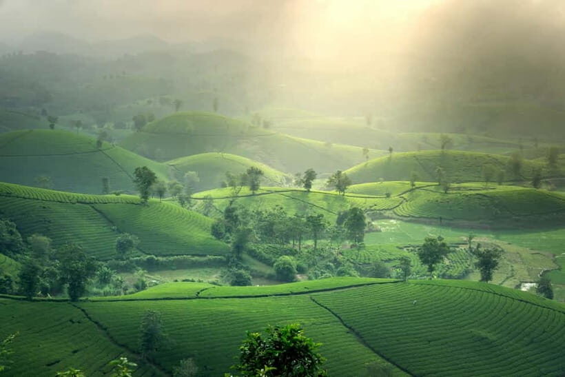 From Moc Chau: 3-Day Tea Farm and Waterfall Tour - Taking in Nature: Waterfalls, Valleys, and Villages
