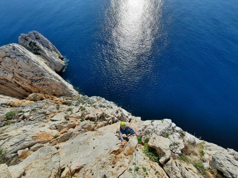 From Nebida: climbing the cliff of Masua - Authentic, Guided Climbing in a Breathtaking Setting